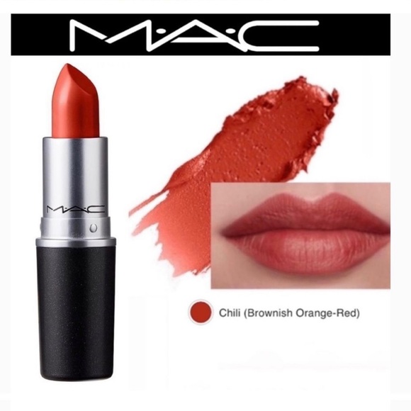 MAC Cosmetics | Makeup | Mac Lipstick In Chili Red | Poshmark